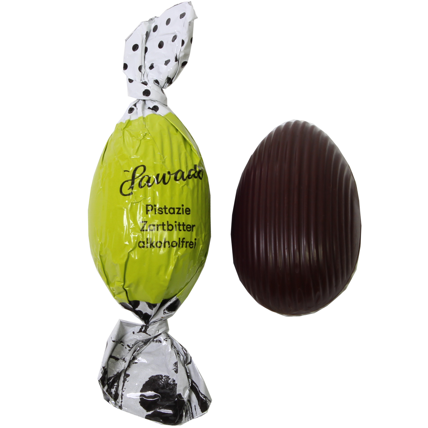 Sawade Pistachio dark chocolate Easter egg alcohol-free