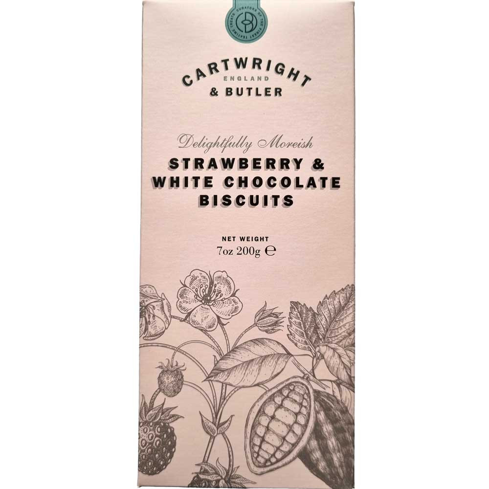 Cartwright & Butler biscuits Strawberry & White Chocolate Biscuits