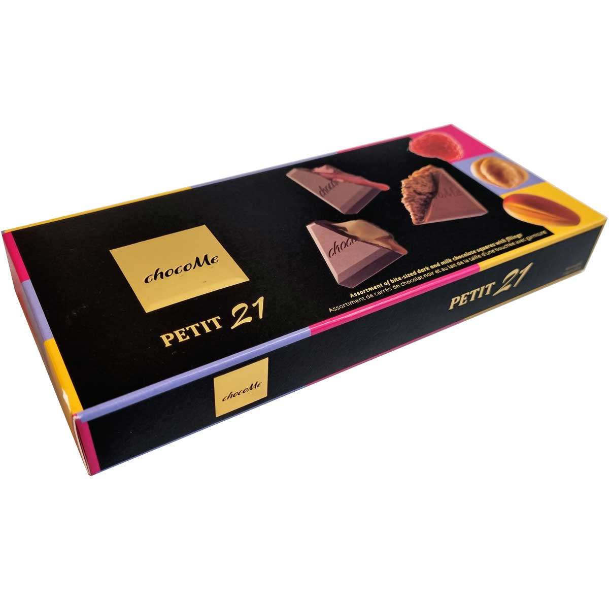 ChocoMe Chocolate squares Petit 21 Selection Giftbox