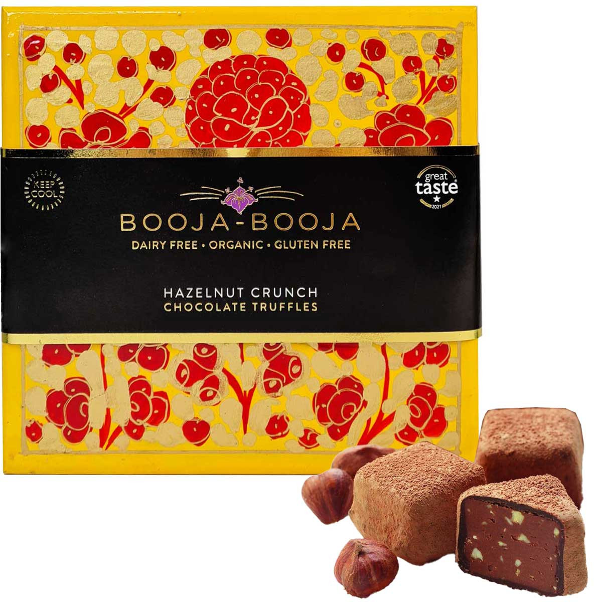 Hazelnut Crunch Chocolate Truffles • BOOJA BOOJA