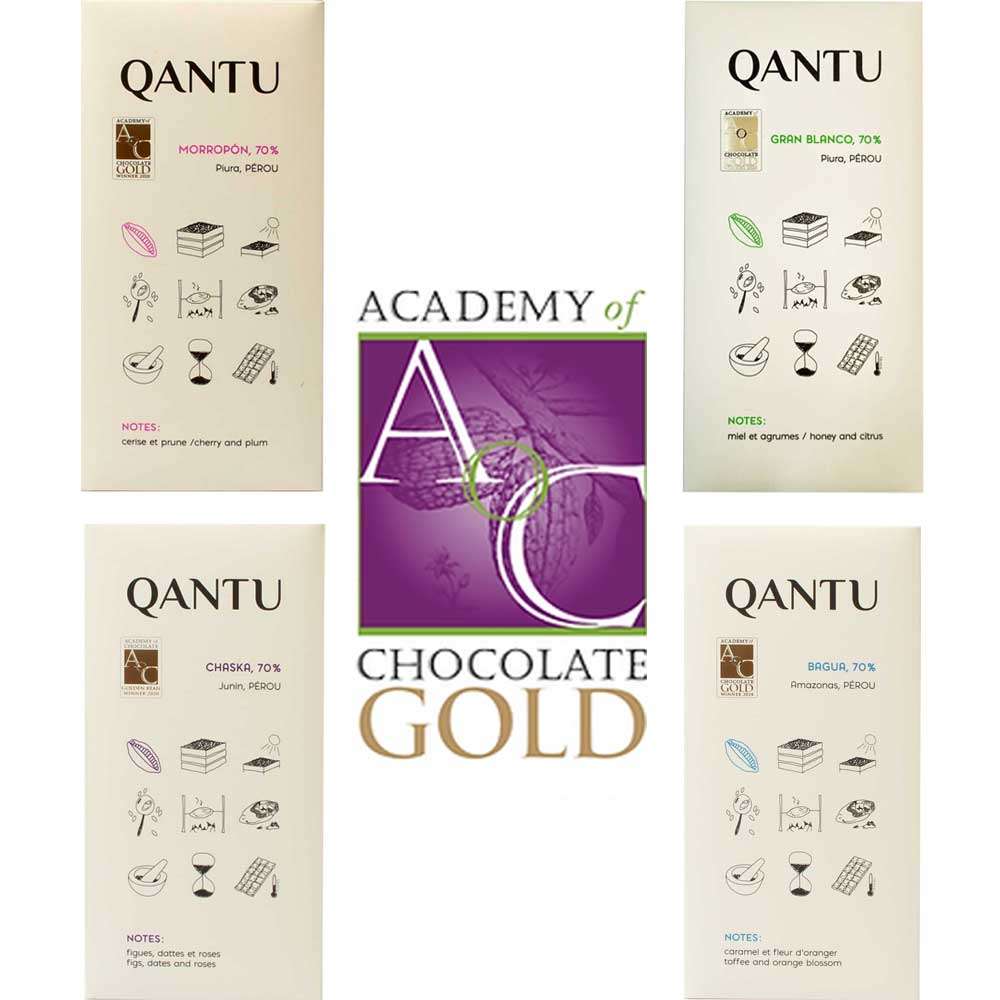 QANTU: 70% chocolate 🏅 Academy of Chocolate Winner