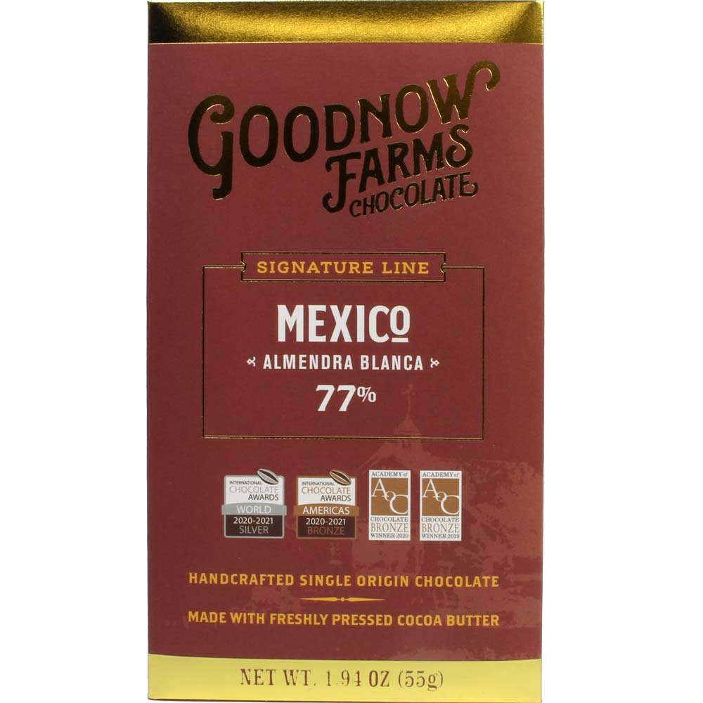 Goodnow Farms "Mexico" Almendra Blanca 77% dark chocolate