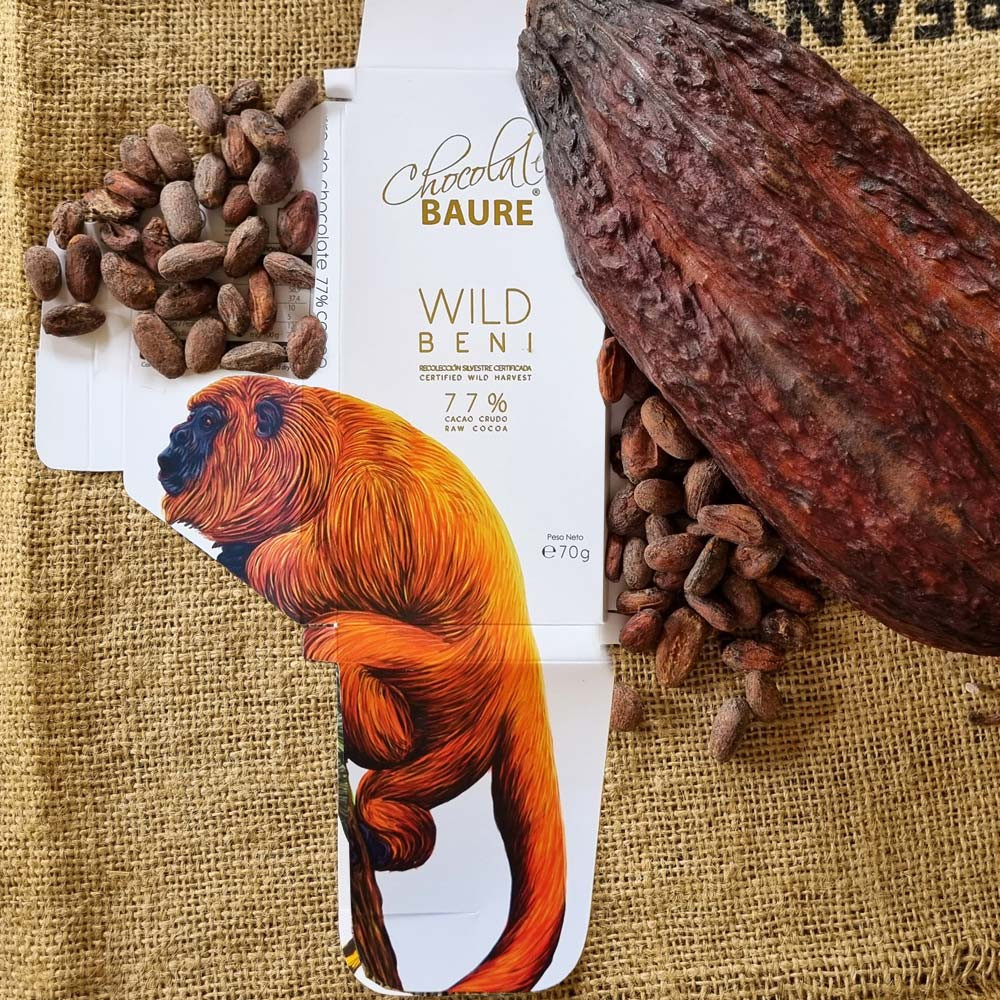 BAURE 77% Chocolate Wild Beni Organic 🇧🇴| Chocolats-de-luxe