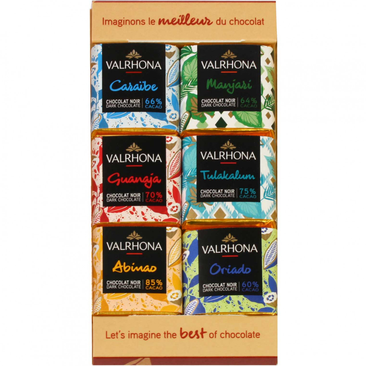 Valrhona: Instants Dégustation - 6 napolitains de chocolat à déguster