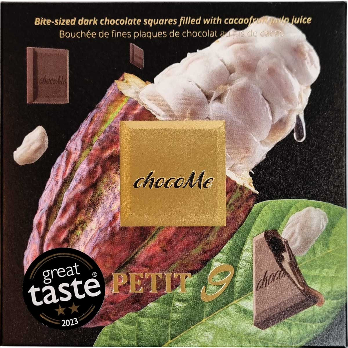 ChocoMe Schokoladentäfelchen mit Kakaofruchtsaft-Füllung
