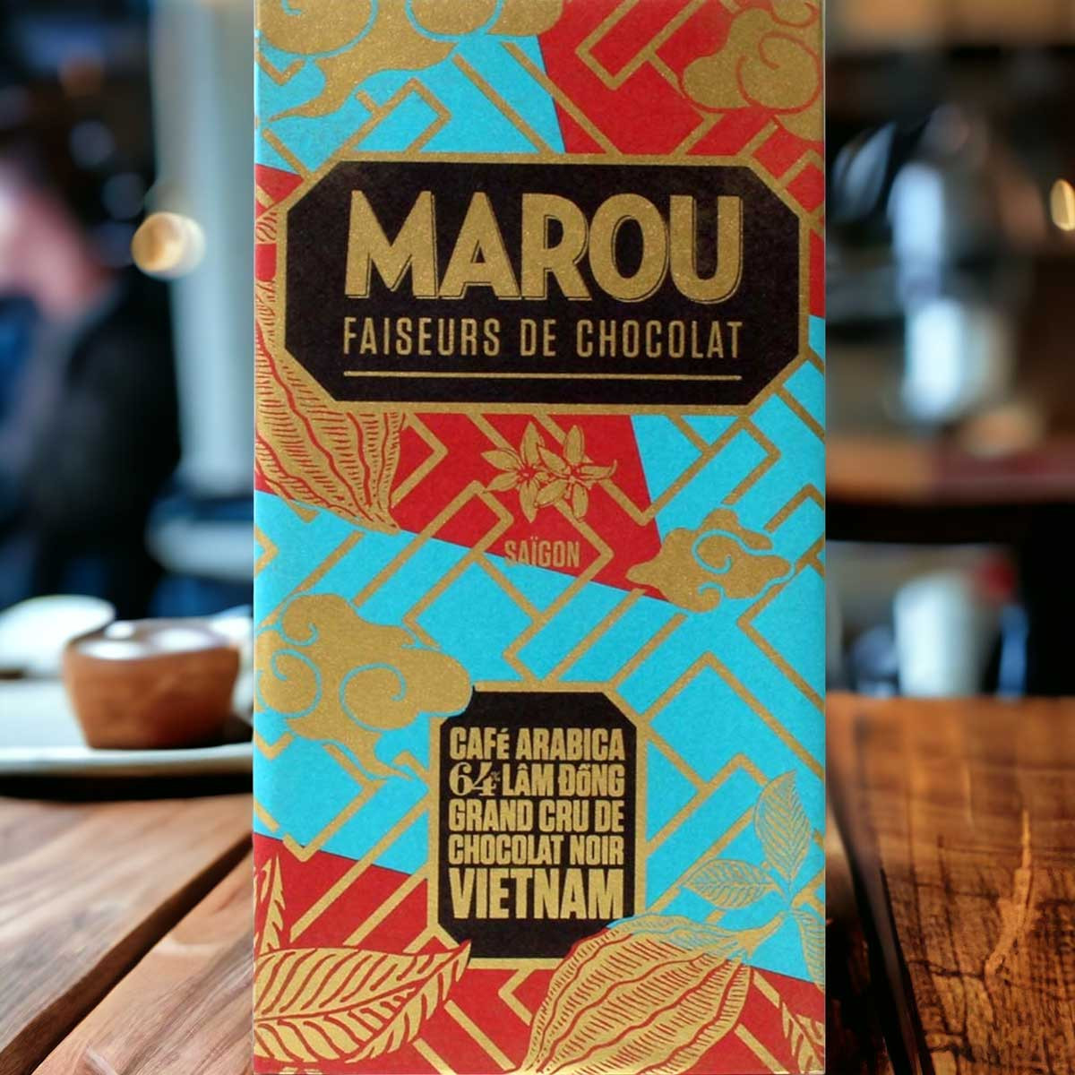 MAROU: Chocolat noir "Café Arabica" 64% Lam Dong