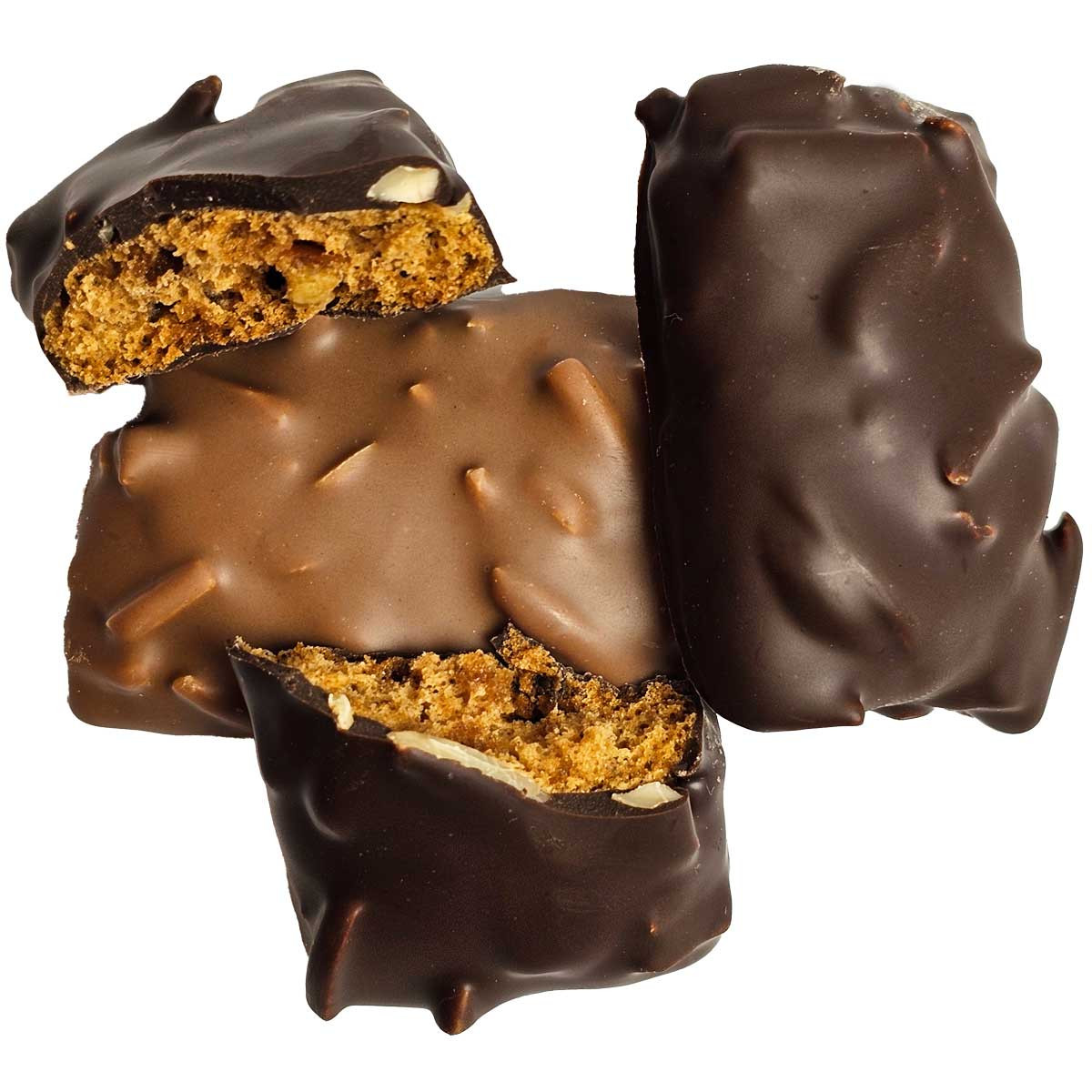 Imping: Mandelprinten in Vollmilch- & Zartbitter-Kuvertüre Hier